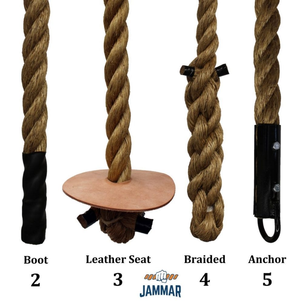Indoor Climbing Ropes | Natural Manila - Jammar MFG